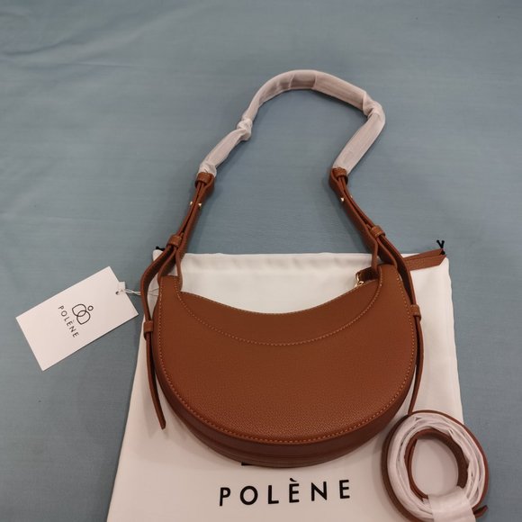Polene | Bags | Polene Half Moon Shoulder Bag Camel | Poshmark